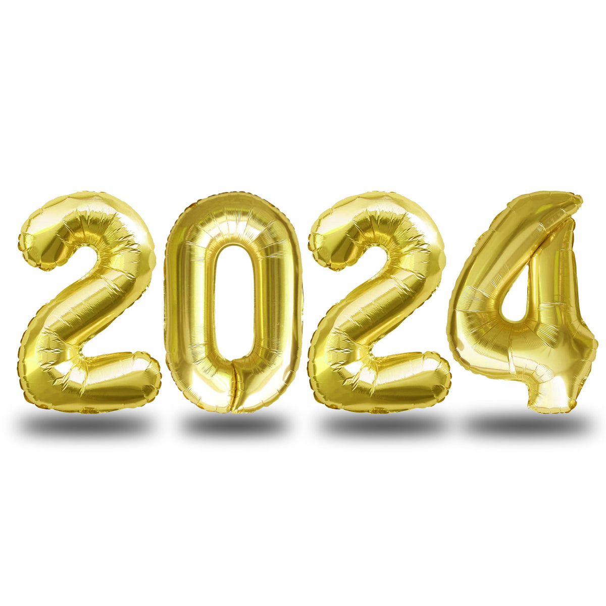 Folien Luftballon Zahl 2024 für Silvester Neujahr Party Deko Ballons Z ...