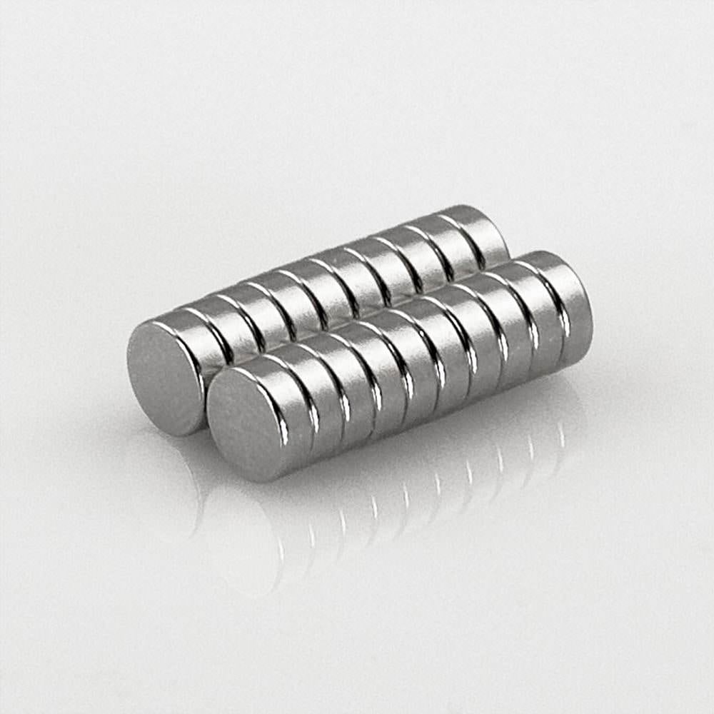 Neodym Magnet Extrem N50 ø 6 x 2 mm — Oblique Unique