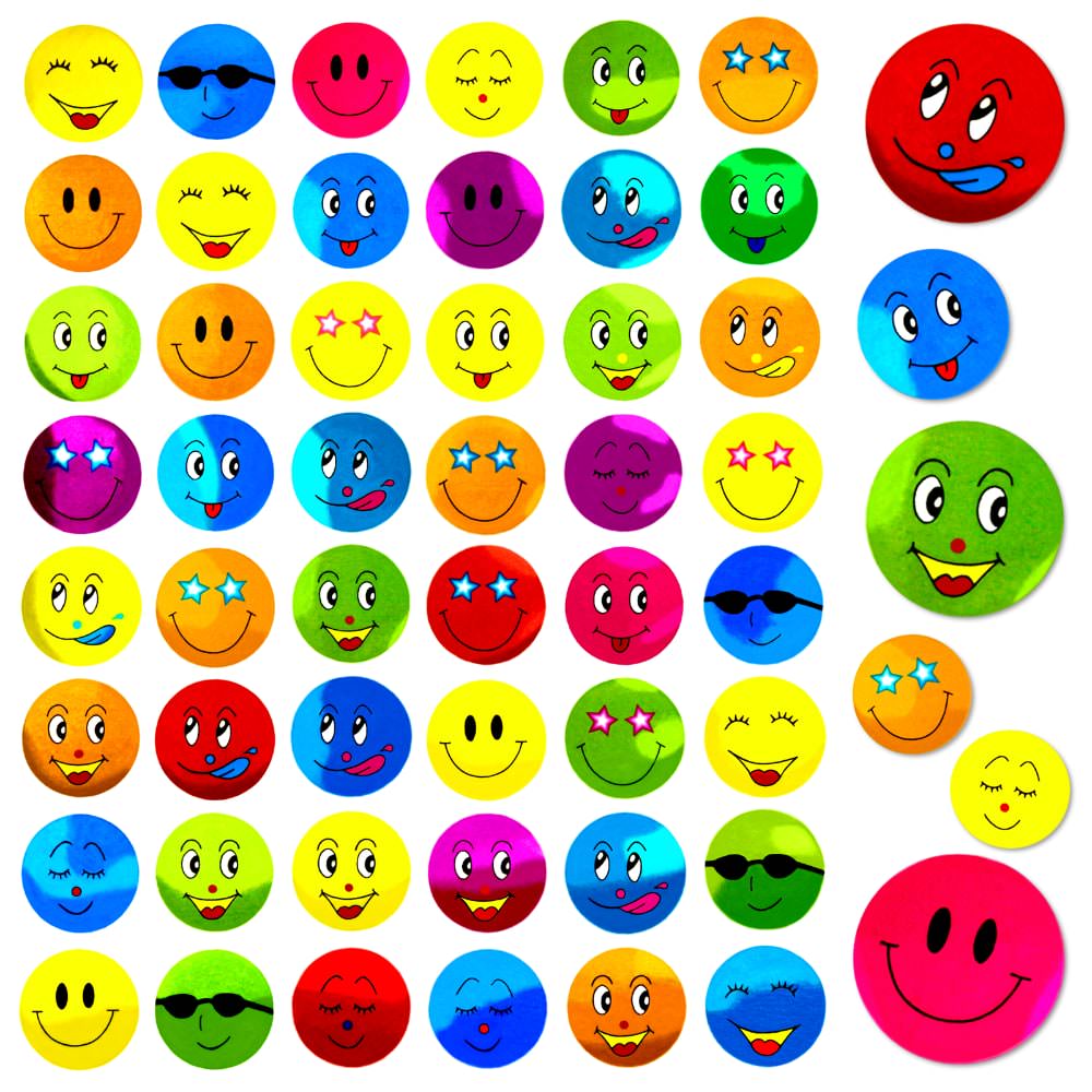 480 Smiley Sticker Aufkleber Face Lächeln Frech Positiv - bunt ...